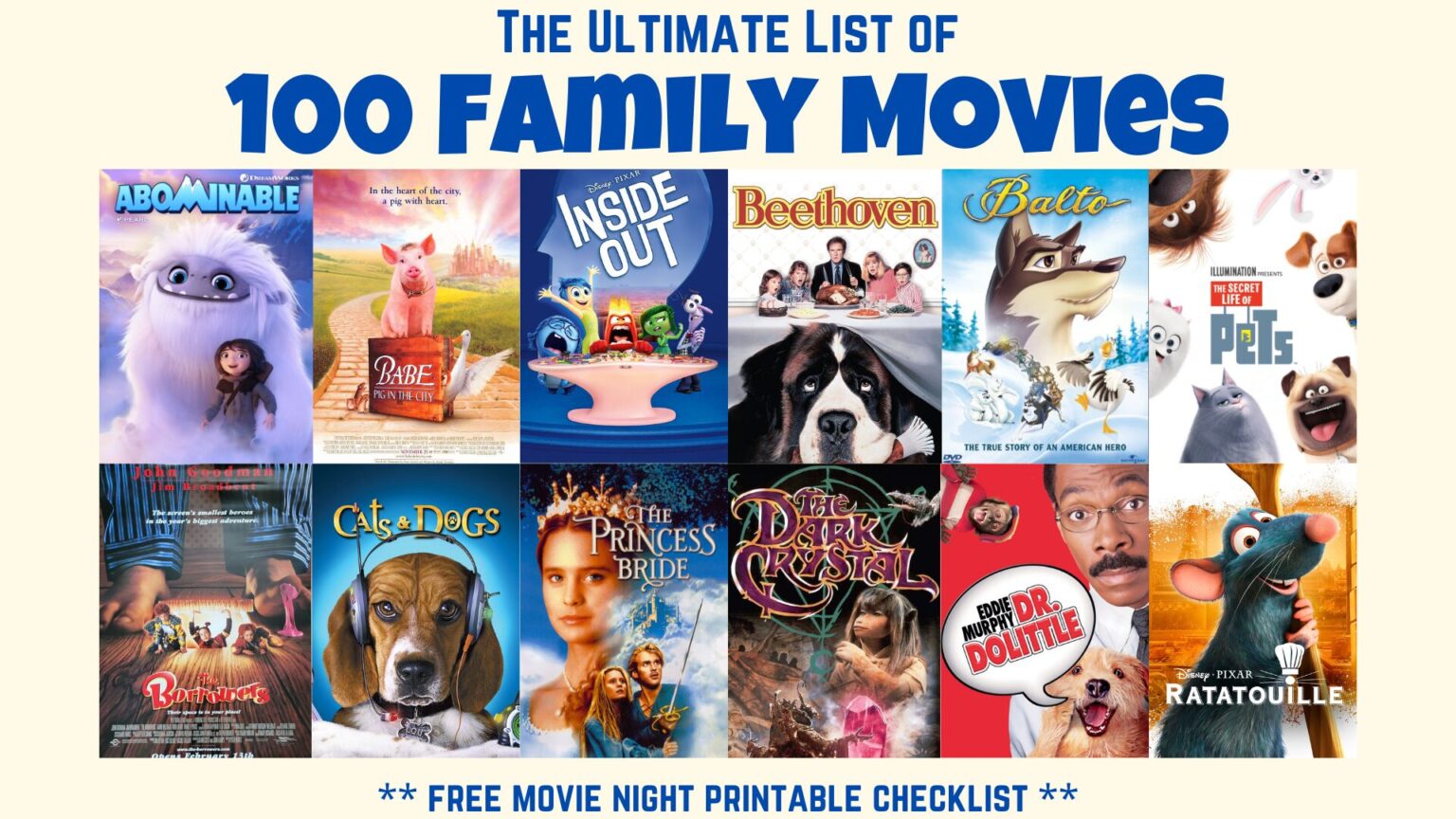 A List of 25 Spring Movies for Kids of All Ages - MovieListicles.com