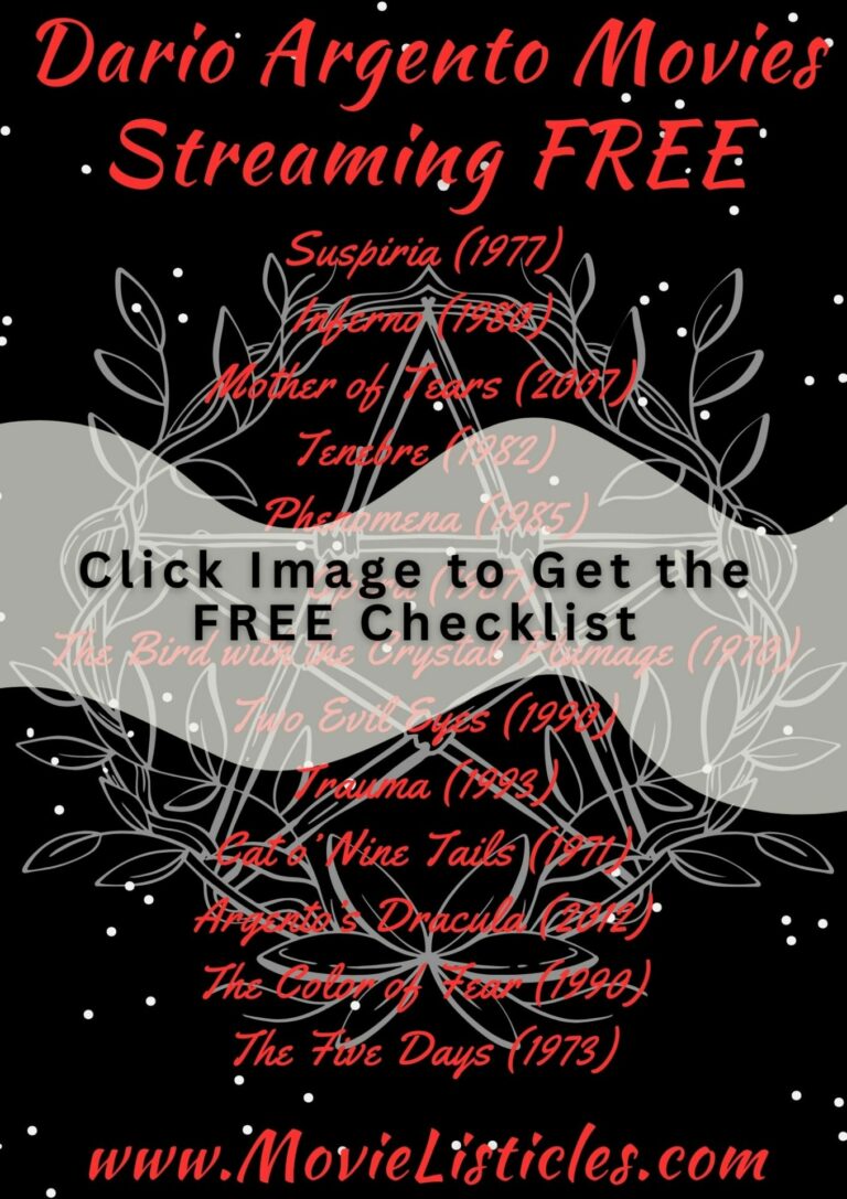 13 Dario Argento Movies Streaming FREE: Vintage Italian Giallo Horror Films - MovieListicles.com