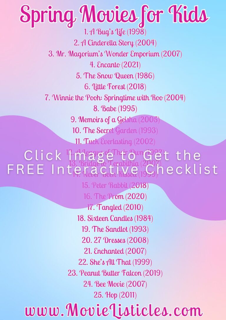 A List of 25 Spring Movies for Kids of All Ages - MovieListicles.com